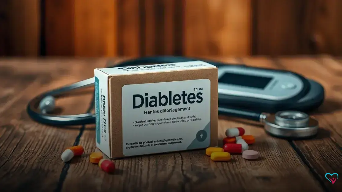 Medicamento para diabéticos: descubra os tipos mais eficazes