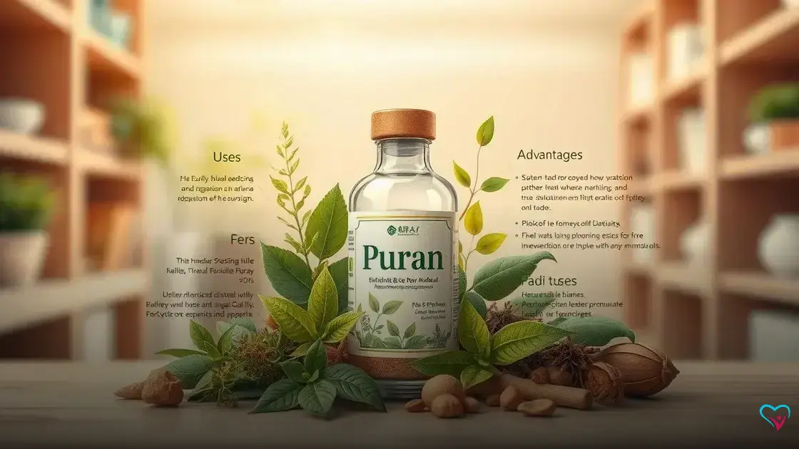 Para que serve o remedio puran? Descubra seus benefícios agora!